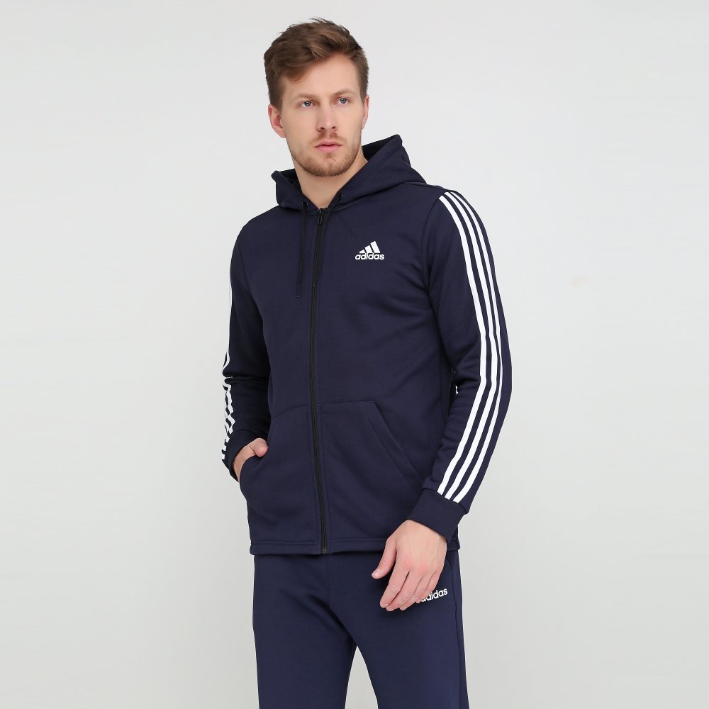 Кофта Adidas Mh 3s Fz Ft | Колір: синій | купити в інтернет-магазині ...