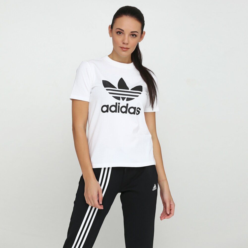 Футболка Adidas Trefoil Tee | Цвет:белый | купить в интернет-магазине ...