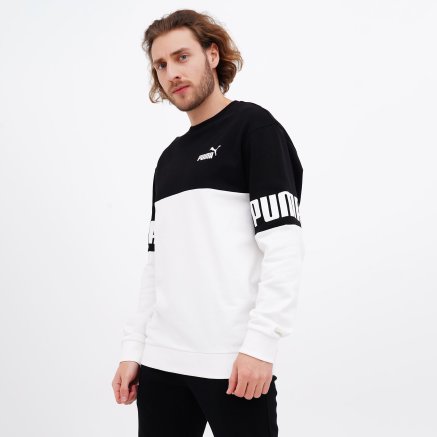 Кофта Puma Power Colorblock Crew | Колір: чорний,білий | купити в ...