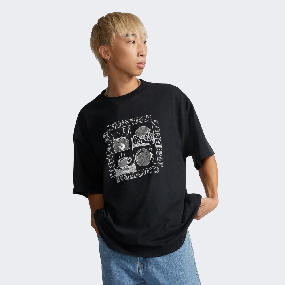 Футболка Converse ASMR TEE | Цвет:черный | купить в интернет-магазине ...