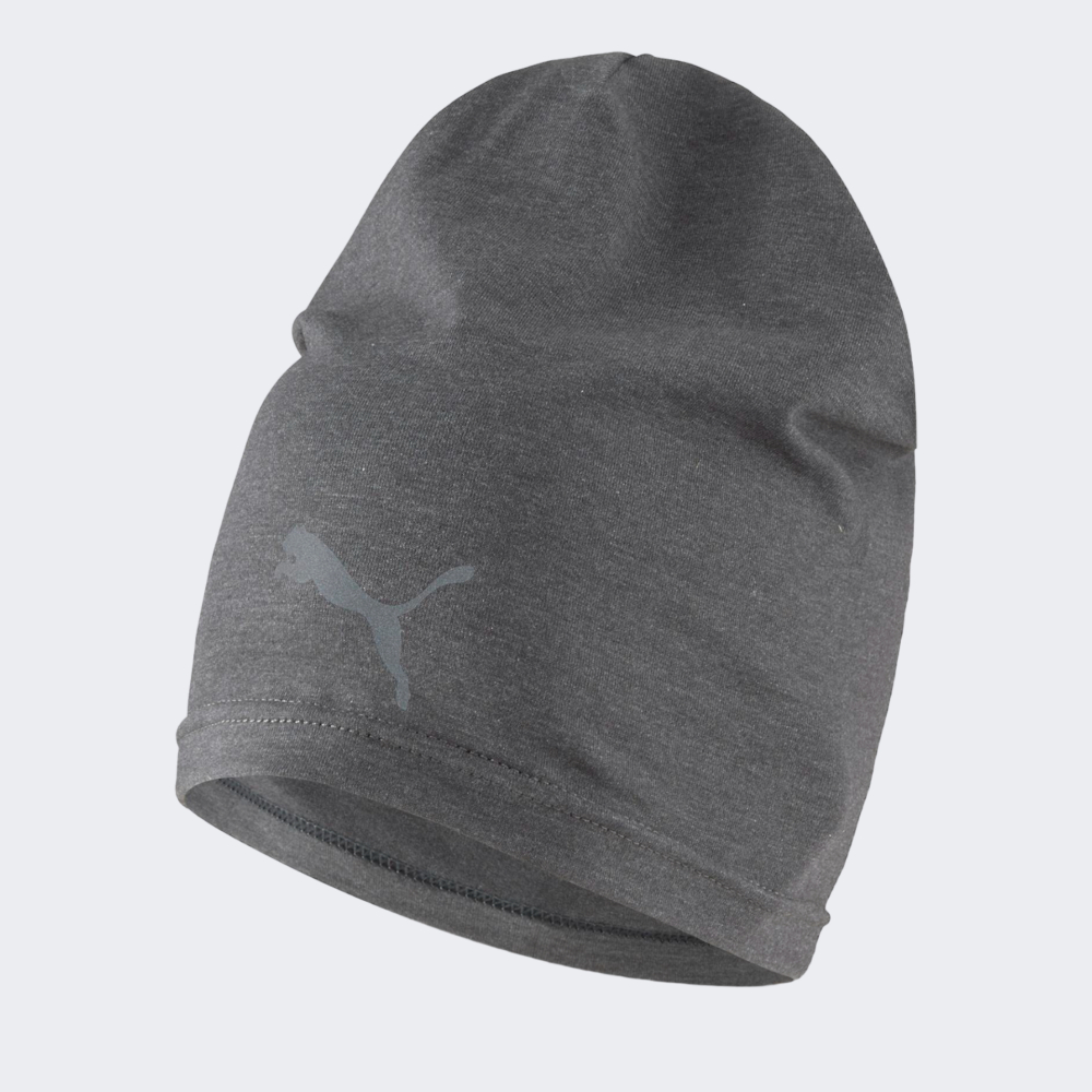 Шапка Puma Slouchy Cuffles Running Beanie | Цвет: серый | купить в ...