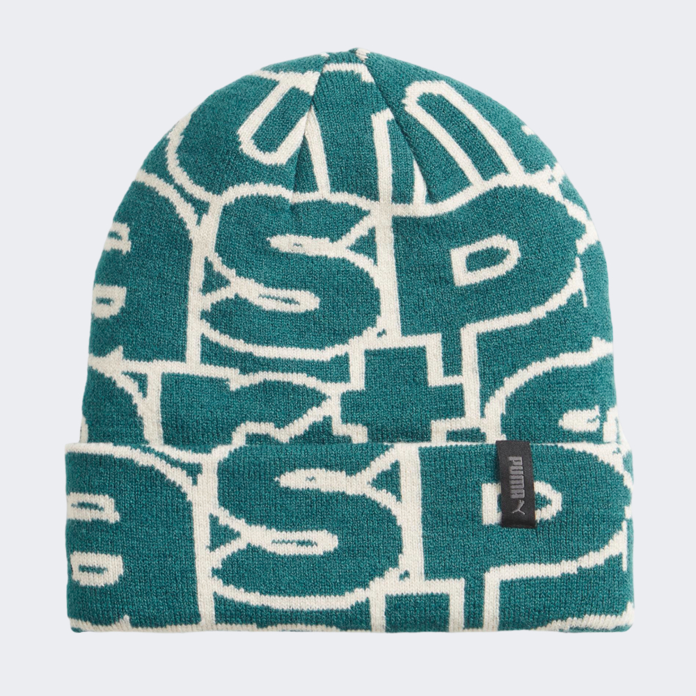 Шапка Puma TEAM BEANIE | Цвет: зеленый | купить в интернет-магазине ...