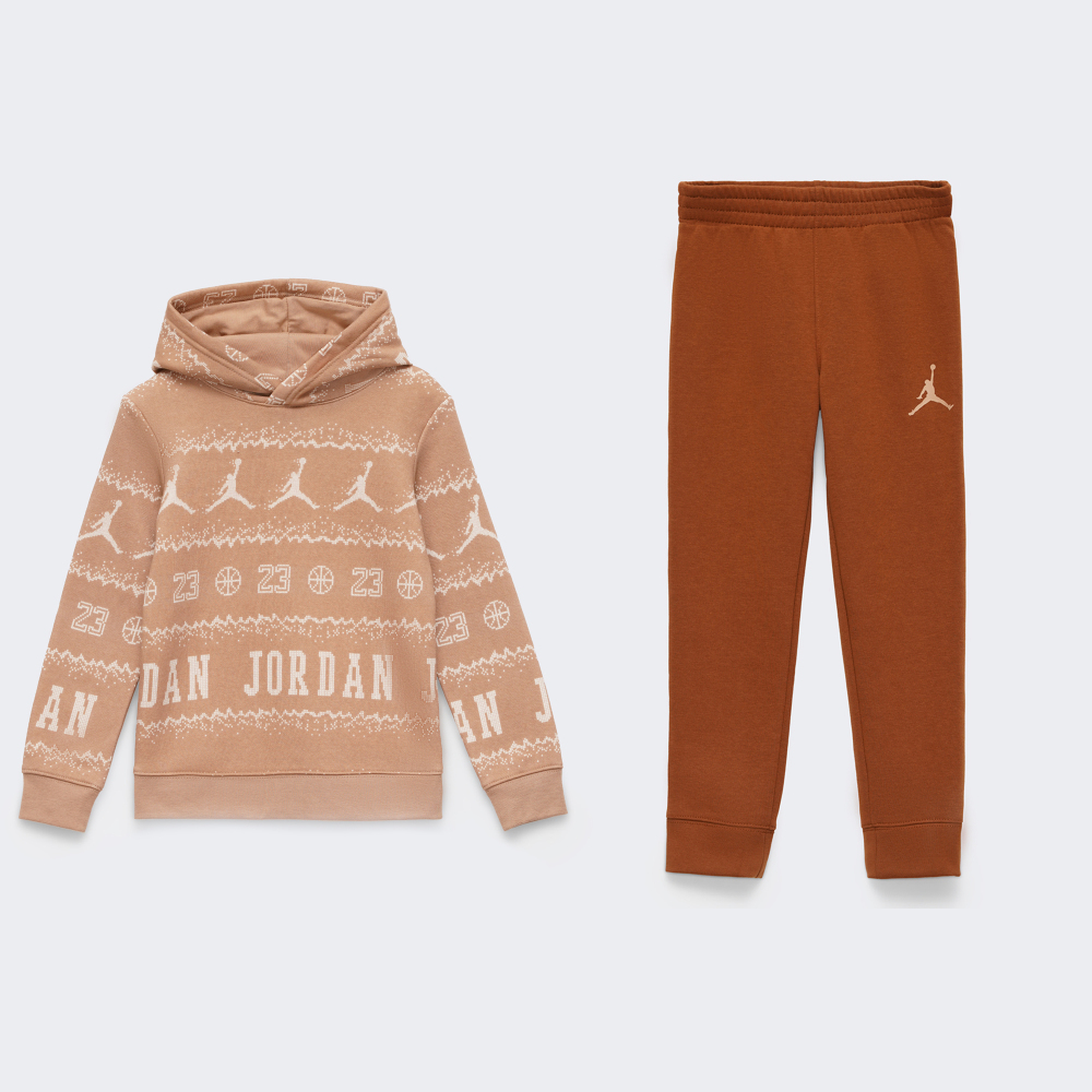Спортивний костюм Jordan MJ HOLIDAY PO SET 4-8 років | Колір: бежевий ...