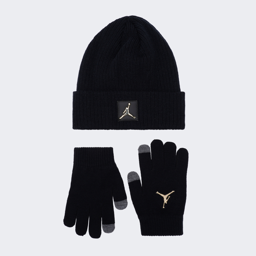 Шапка Jordan METAL JUMPMAN PATCH BEANIE SET | Колір: чорний | купити в ...