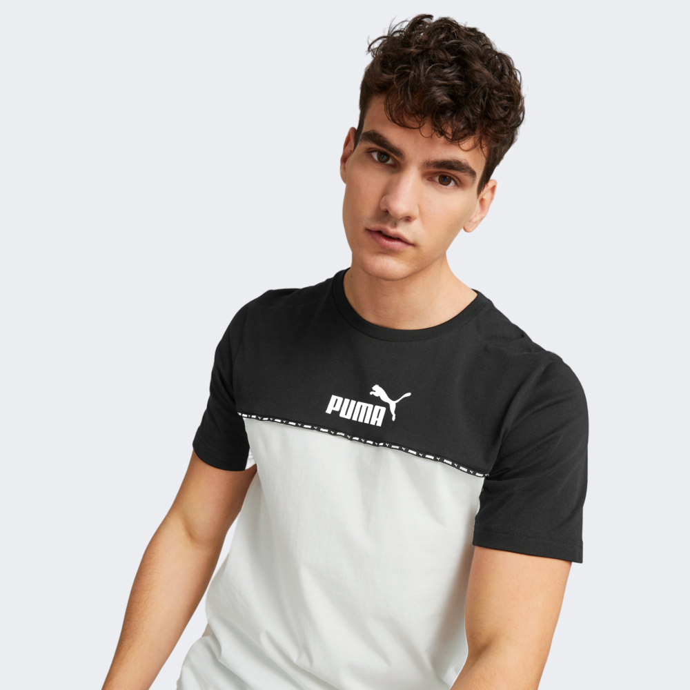 Футболка Puma ESS BLOCK x TAPE Tee | Колір: чорний,білий | купити в ...