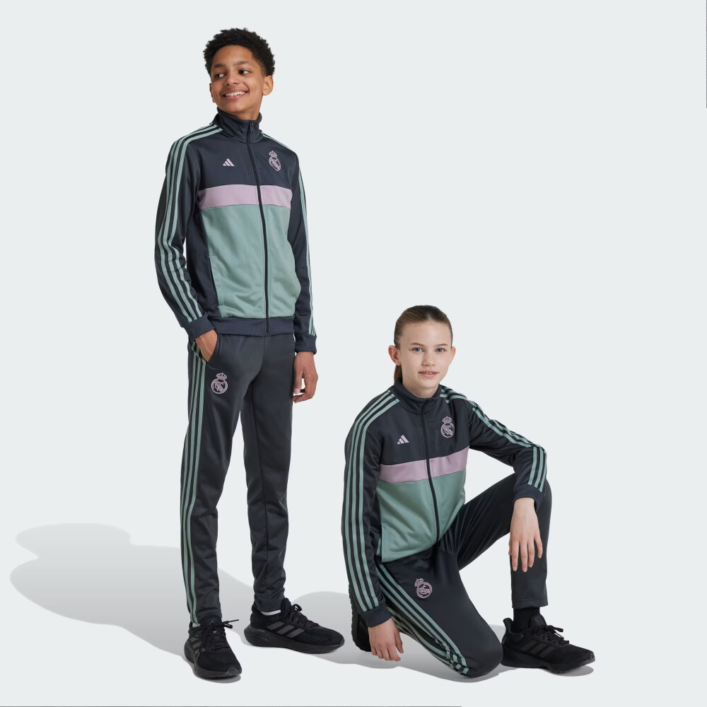 Спортивный костюм Adidas детский REAL KIDS TS | Цвет:темно-серый ...