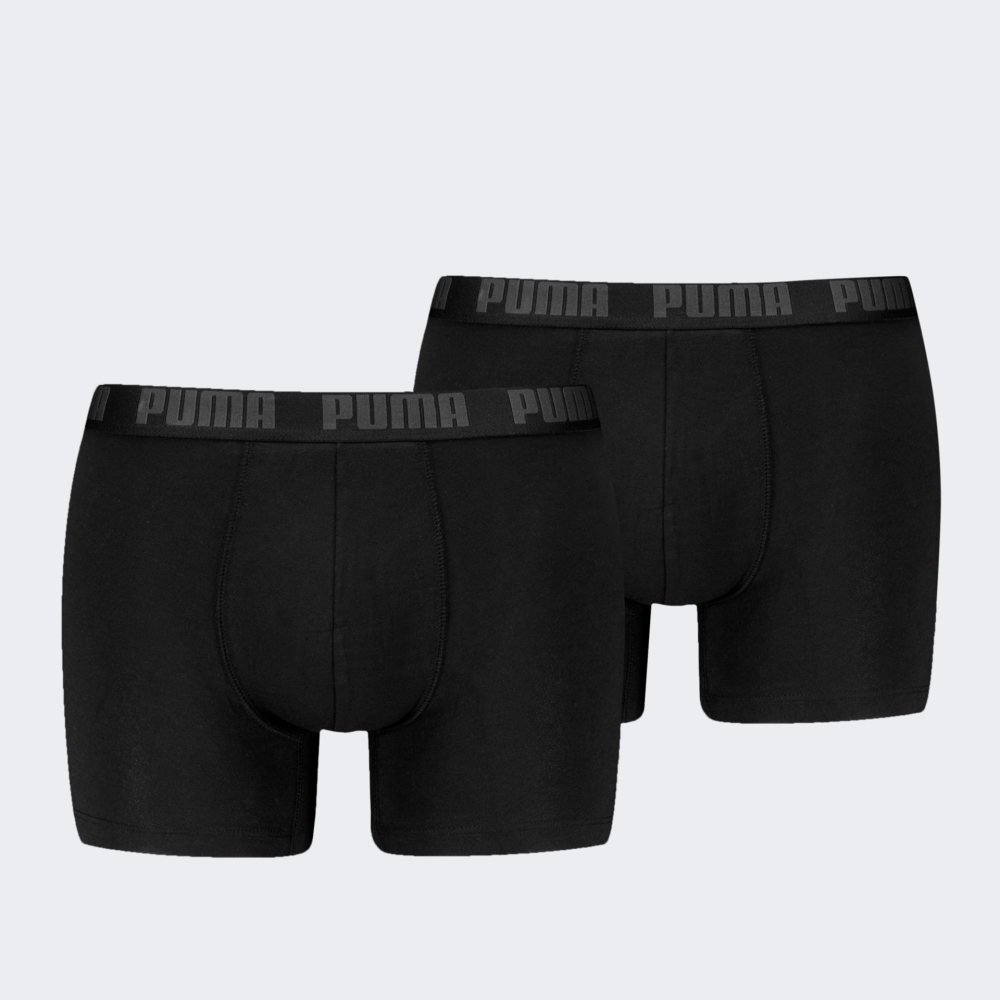 Спідня білизна Puma MEN EVERYDAY BASIC BOXER 2P | Колір: чорний ...