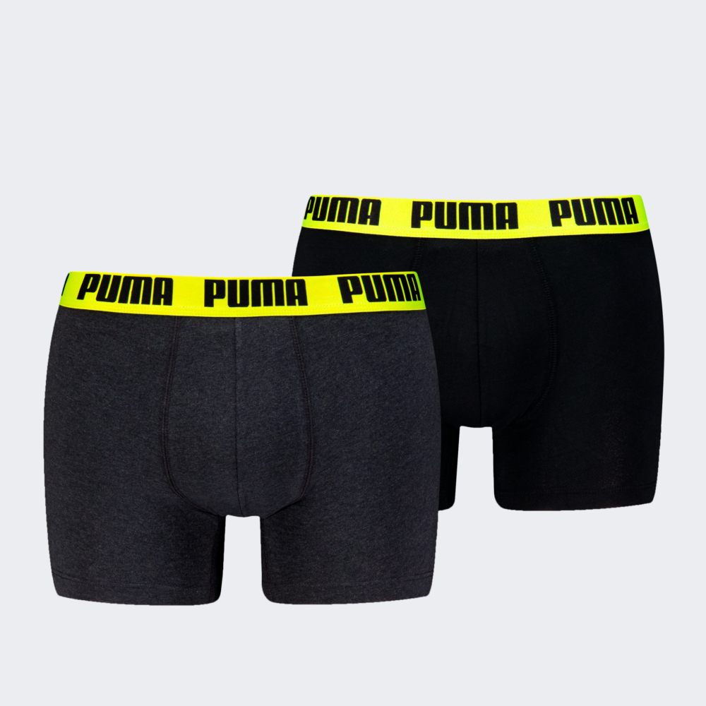 Нижнее белье Puma MEN EVERYDAY BASIC BOXER 2P | Цвет: черный,серый ...