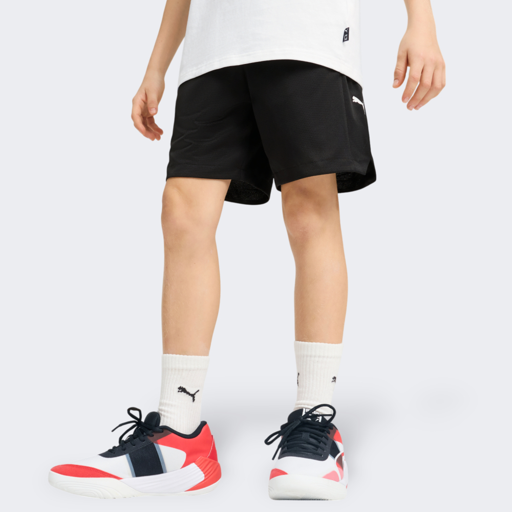 Шорты Puma детские BASKETBALL Shot Blocker Shorts B | Цвет: черный ...